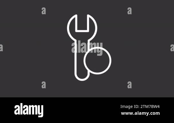 Animated checkmarks white line icons. Verification process. Check ...