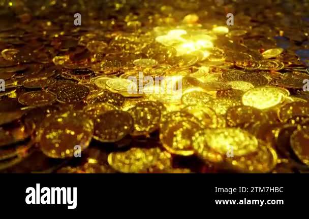 Ancient Gold Treasure Background is motion footage for adventure films ...