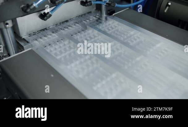 Vial in packaging for ampoules. Pharmaceutical automatic industry and ...