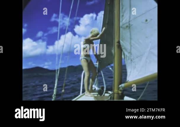 Sainte Anne, Guadeloupe June 1975: Experience the thrill of sailing the Caribbean with a ...