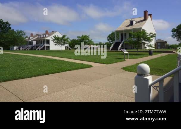 Fort Scott National Historic Site in Kansas. Frontier outpost parade ...