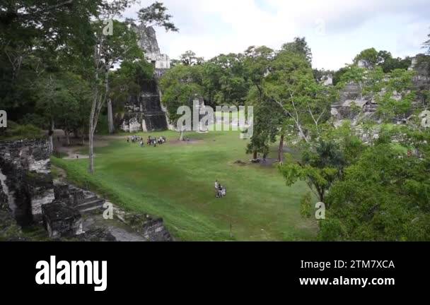 Tikal Pyramids in Guatemala Tikal National Park. Mayan Ruins, Temple ...