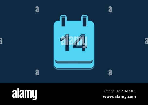 Blue february calendar Stock Videos & Footage - HD and 4K Video Clips ...