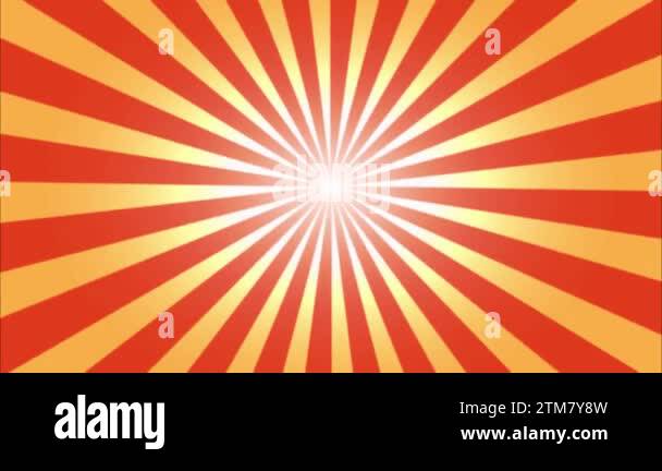 Abstract orange sun rays background, sunburst graphic design, 2d ...