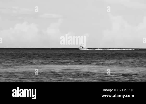 Boat yacht ship ferry jetty pier and harbor at the tropical mexican ...