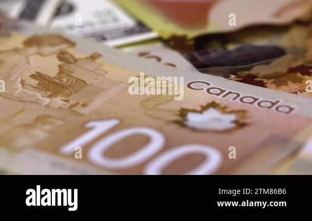 Stack canadian 100 dollar bills Stock Videos & Footage - HD and 4K ...