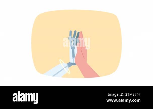 Animated human-AI collaboration. Human and artificial intelligence ...