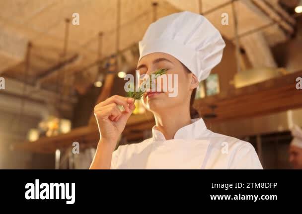 Portrait beautiful woman cooking food Stock Videos & Footage - HD and ...