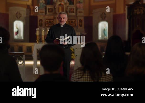 Smiling preacher bible in church Stock Videos & Footage - HD and 4K ...