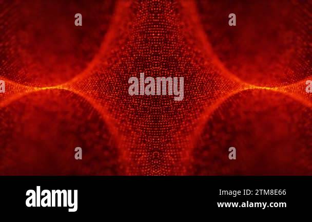 Futuristic particle wave. Abstract technology background. Big data ...