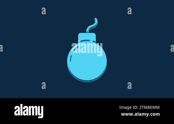 Bomb icon blue isolated Stock Videos & Footage - HD and 4K Video Clips ...