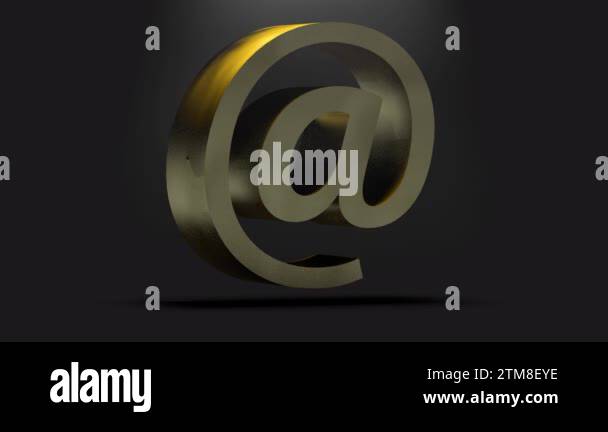At at sign e mail 3d Stock Videos & Footage - HD and 4K Video Clips - Alamy