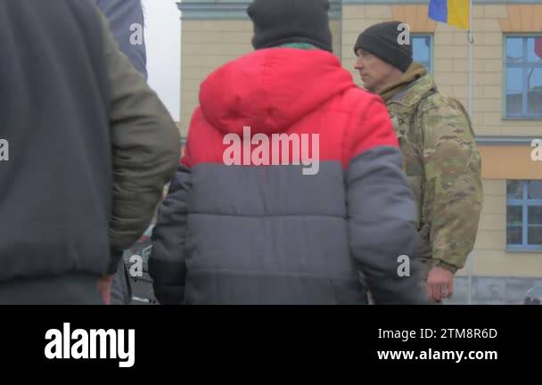 Young People Exploring Panzer Turret Nato Operation in Opole Poland ...
