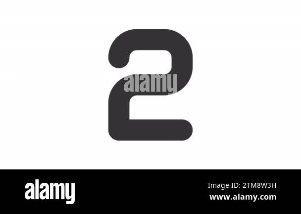 Number counting linear animation. Countdown intro. Chronometer timer ...