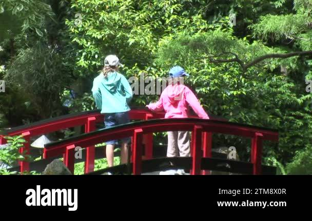 Bridge japanese garden butchart gardens Stock Videos & Footage - HD and ...