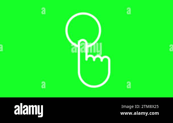 Animated error white line icon. Operation failure. Fail to choose. Loop HD video with chroma key ...