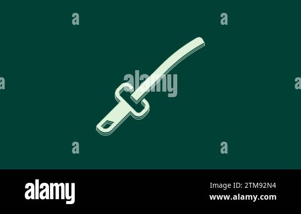 Katana sword isolated on white Stock Videos & Footage - HD and 4K Video ...