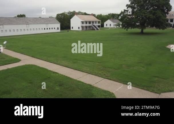 Fort Scott National Historic Site in Kansas. Frontier outpost parade ...