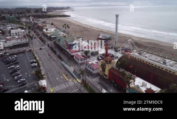 The Giant Dipper is a historic wooden roller coaster located at the ...