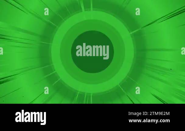 Anime background with green color circle, cartoon background Stock ...