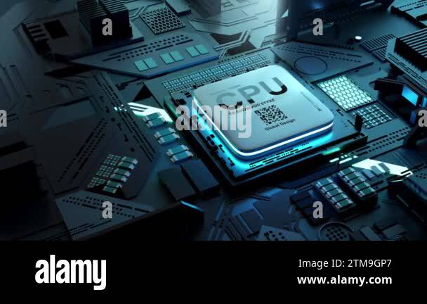 3d illustration computer processor Stock Videos & Footage - HD and 4K Video Clips - Alamy