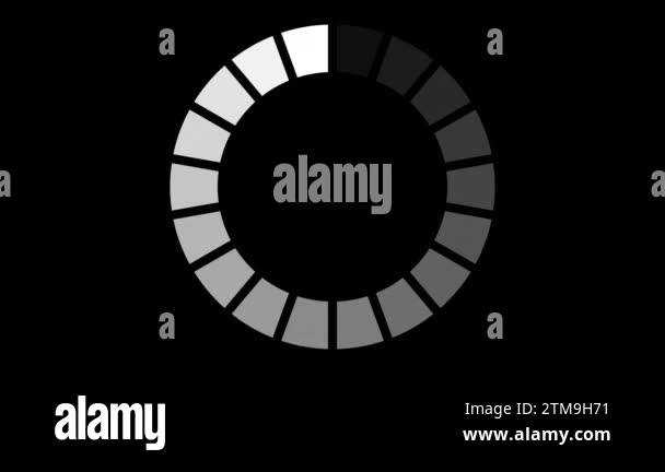 Loading Circle, Video. Loading Animation Icon on Transparent Background ...