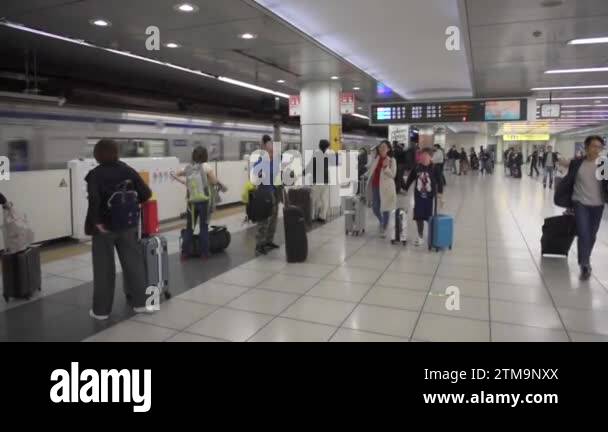 Tokyo Metro Station in Haneda International Airport, Japan Stock Video ...