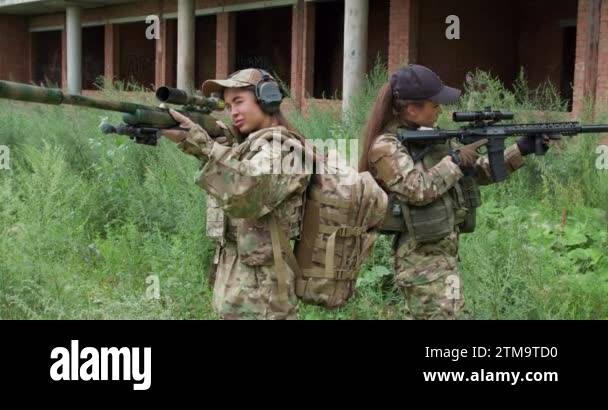 Soldier aiming rifle two soldiers Stock Videos & Footage - HD and 4K ...