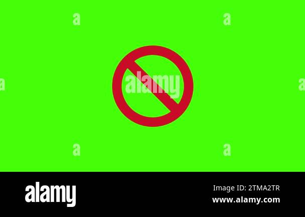 wrong correct mark circle motion graphics with green screen background ...