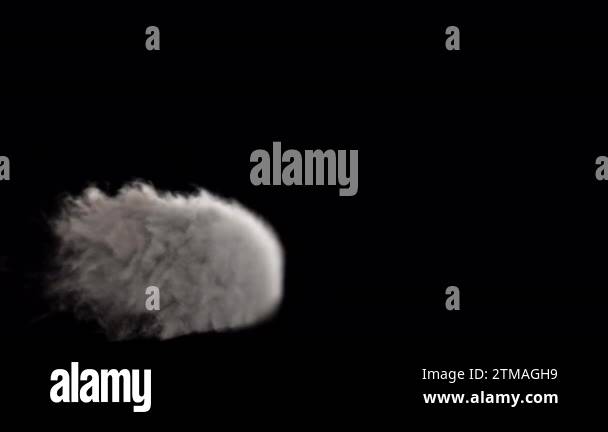 Smoke blowing transition reveal from left to right on alpha background ...