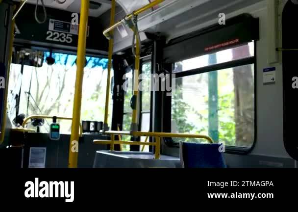 front seats for people with disabilities folding seats empty bus no ...