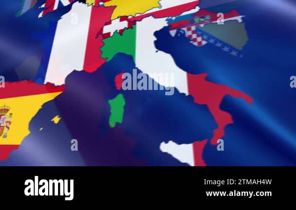 Flags map Stock Videos & Footage - HD and 4K Video Clips - Alamy