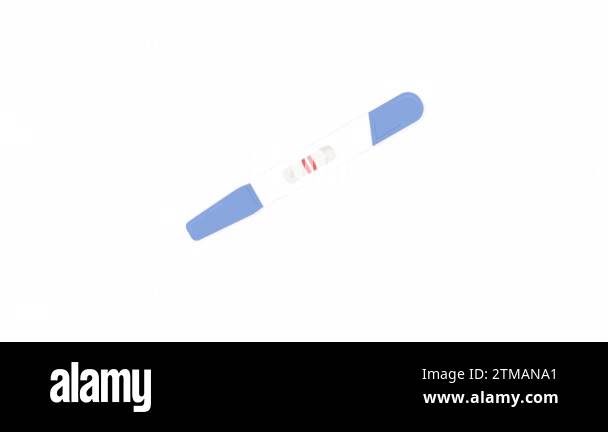 Animated blue pregnancy test. Announcing baby boy. Gender reveal. Flat ...