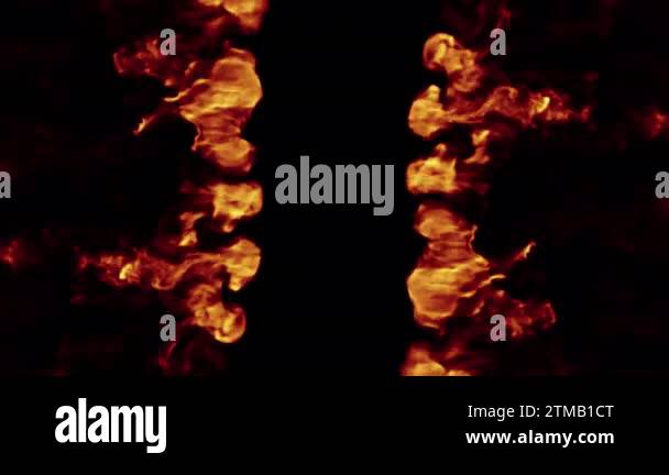 Fire shockwave blowing transition reveal overlay isolated on alpha background Stock Video ...