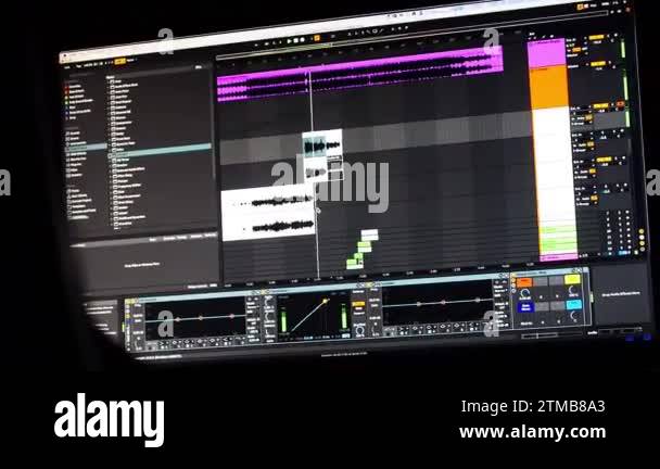 Mouse cursor moving on the monitor screen - static footage in recording ...