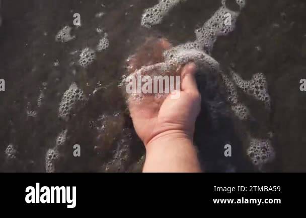 Plastic pollution Garbage recycling and microplastic particles in water ...