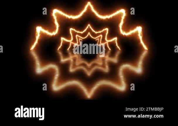 Infinite loop tunnel with black background animation Stock Video ...