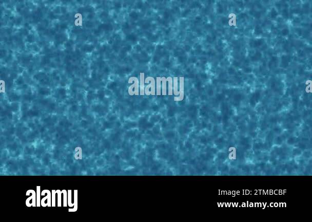 Water Caustic Background. Seamless cyclic 3D animation of blue water ...