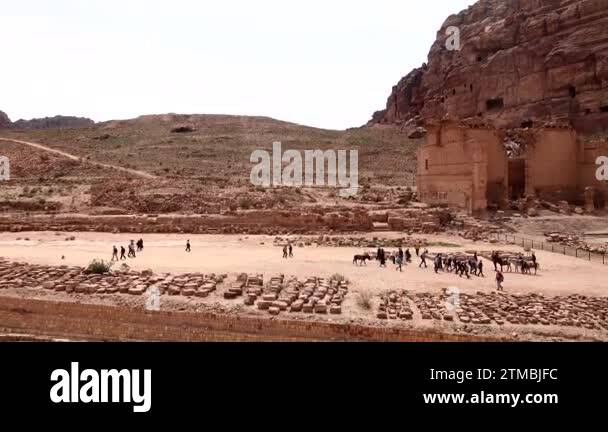Petra, Jordan The sandstone ruins of the Nabatean civilisation and a ...