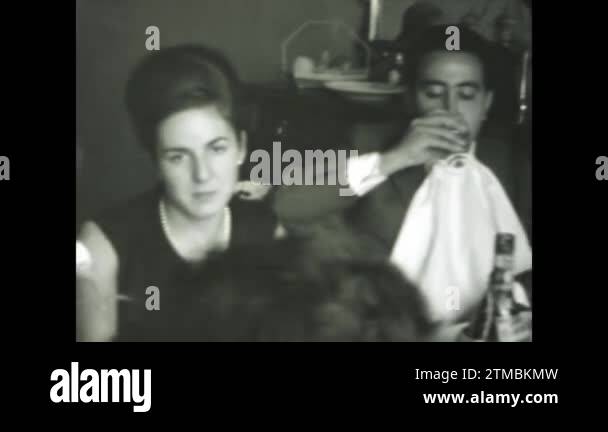 Rome, Italy march 1968: Vintage footage of children celebrating their ...