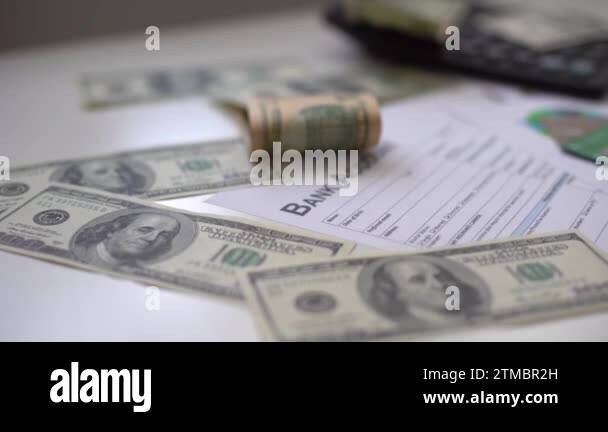 Credit report concept, money, bank form Stock Video Footage - Alamy
