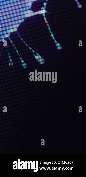 Vertical video. Digital drip. Glitch fluid. Matrix distortion. Blur ...