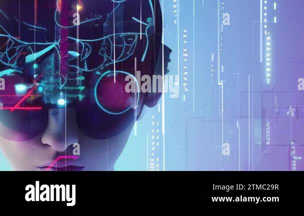 AI brain computer interface BCI Stock Video Footage - Alamy