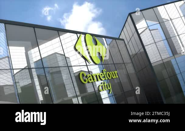 August 2019, Editorial use only, 3D animation, Carefour City ...