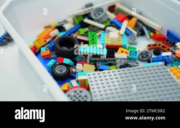 Robotics programming class. Children construct and code Robot. STEM ...