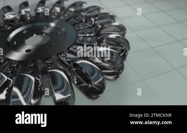 Hydroelectric generator Pelton turbine design Stock Video Footage - Alamy