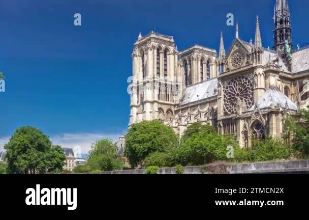 Notre Dame de Paris timelapse hyperlapse is the one of the most famous ...