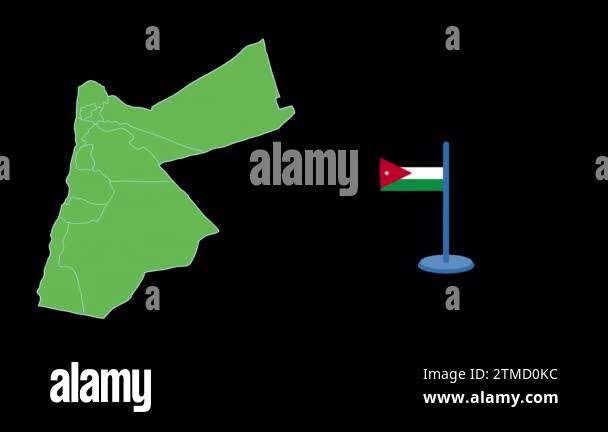 Flag map of jordan Stock Videos & Footage - HD and 4K Video Clips - Alamy