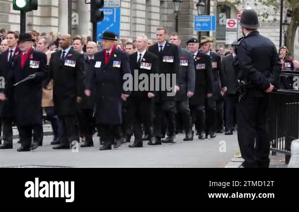 Remembrance day poppy parade Stock Videos & Footage - HD and 4K Video ...