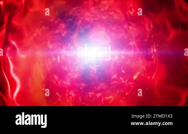 Five seconds Countdown Timer with red plasma energy animation abstract ...